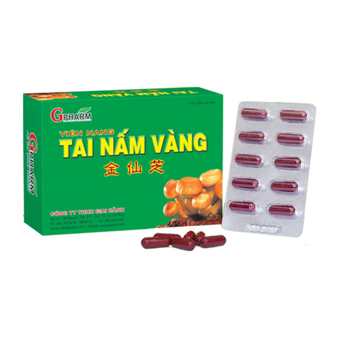 Tai nấm vàng 350mg Gpharm 60 viên